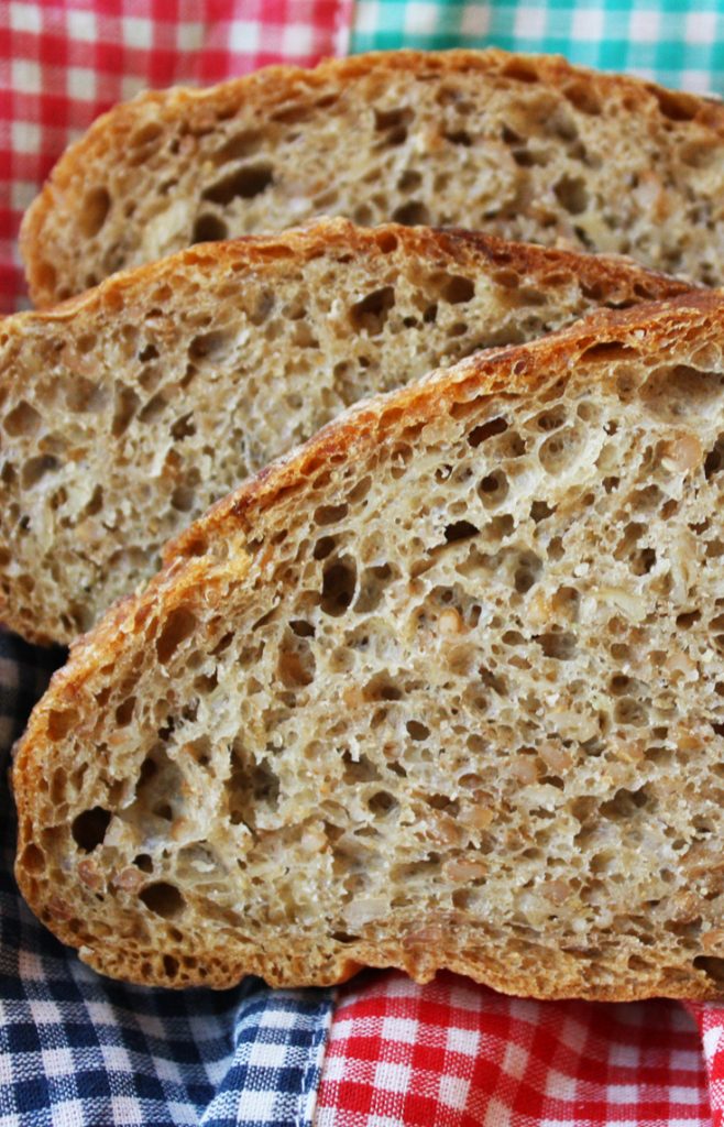 ten-grain-no-knead-bread-pint | Jenny Can Cook